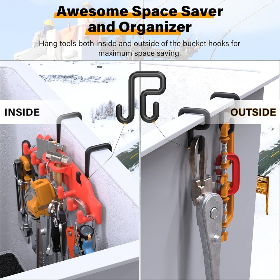 Lineman Tool Board Bucket Truck Tool Organizer for Bucket Hooks and ...