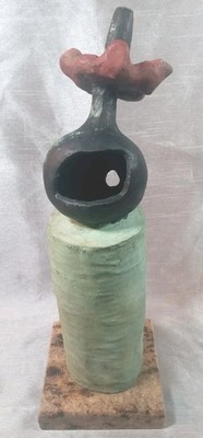 LARGE 16 POUND BRONZE FEMME FLOWER 1 ABSTRACT SCULPTURE SIGNED JOAN ...