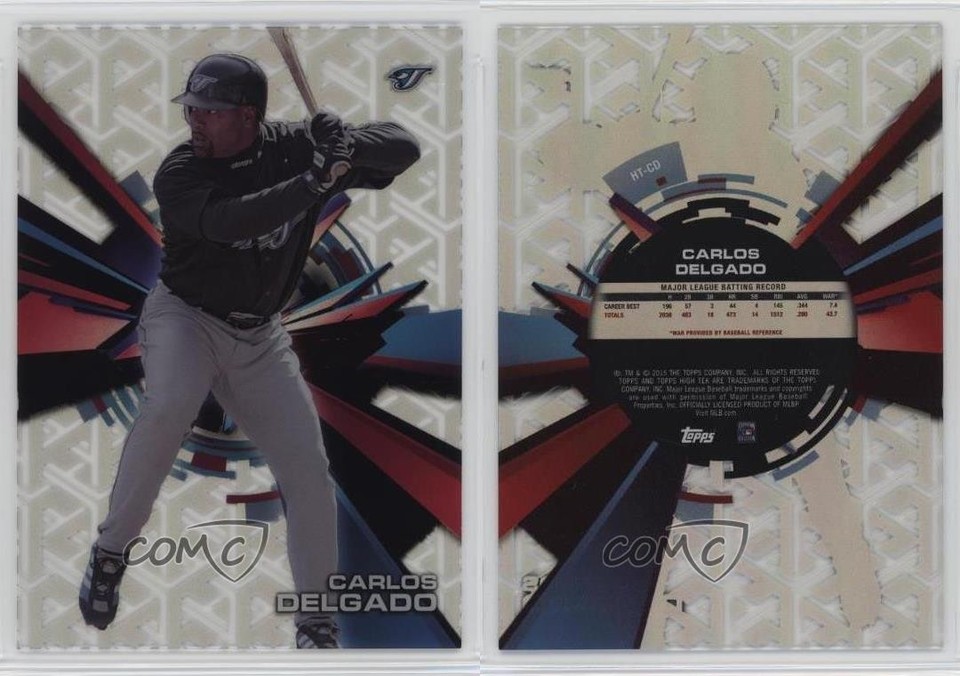2015 Topps High Tek Cubes Pattern 4 Cubes/Chain Link Carlos Delgado #HT ...