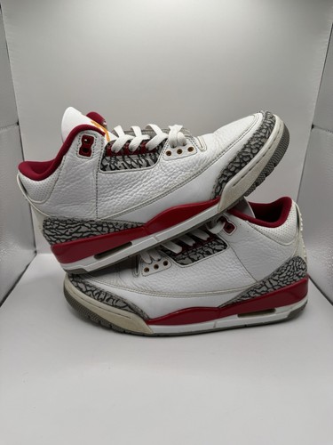 Size 8 - Jordan 3 Retro Mid Cardinal Red No Box Flaw Shown | eBay