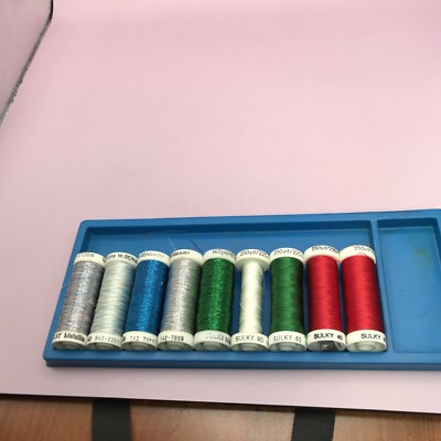 9 Sulky Threads 4 Metallic 5 Regular Assorted Vibrant Colors | eBay