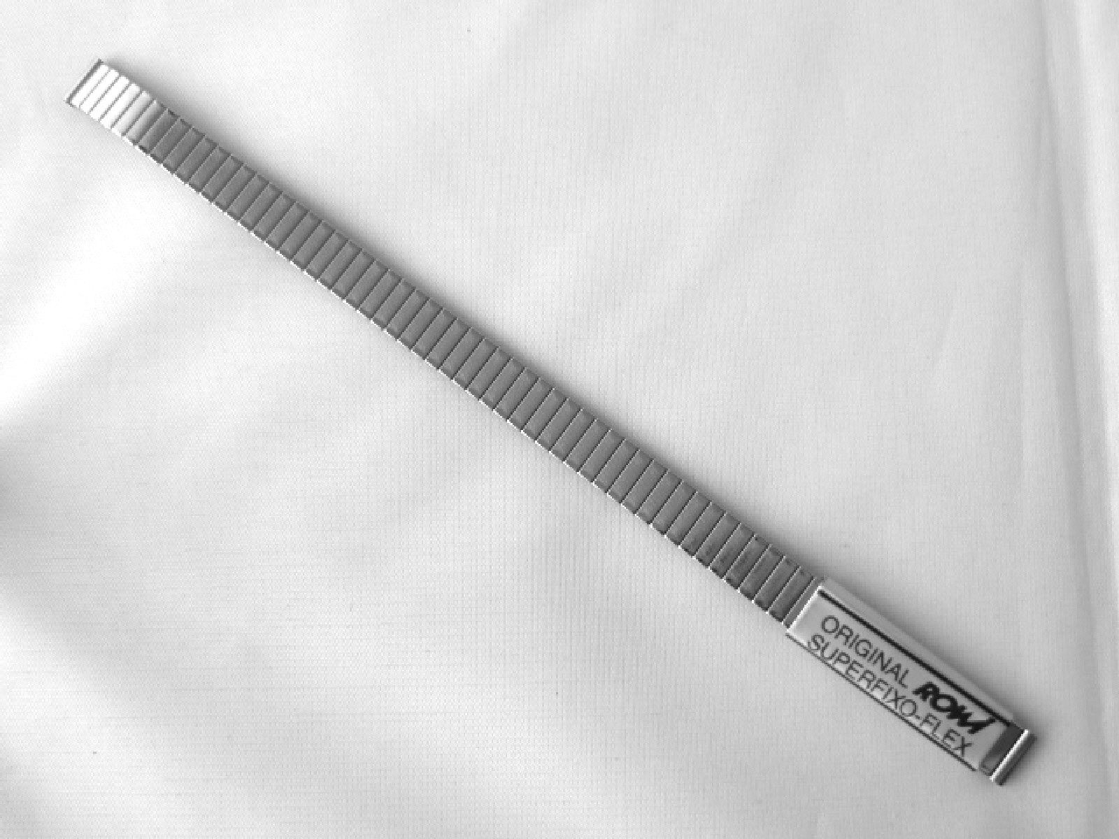 Ladies vintage Fixoflex stainless steel expanding watch strap bracelet ...