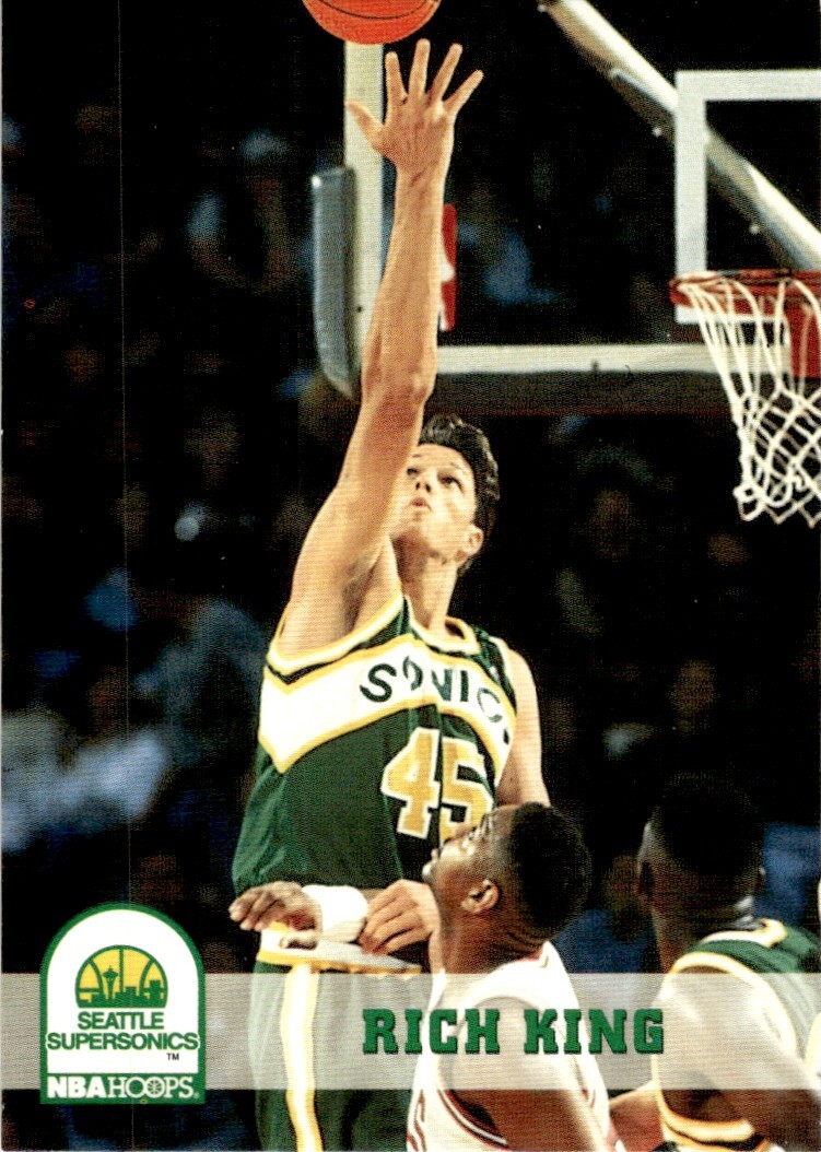 1993-94 NBA Hoops Basketball Card Rich King Seattle SuperSonics #410 | eBay