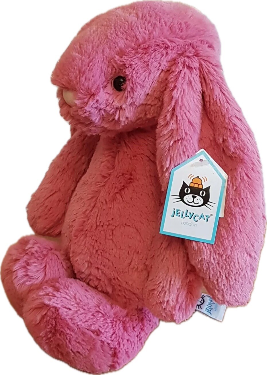 Jellycat Medium Bashful Cerise Pink Bunny Rabbit Soft Toy for sale ...
