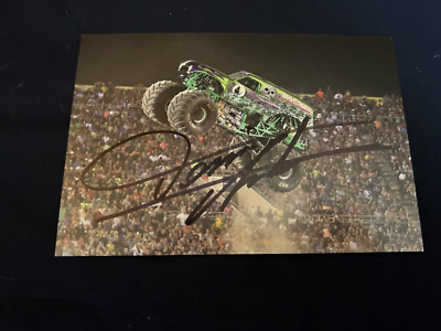 DENNIS ANDERSON Signed 4x6 GRAVE DIGGER TRUCK Photo MONSTER JAM ...