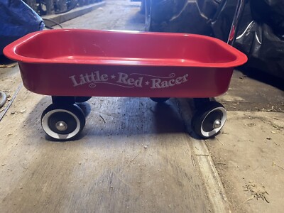 Little Red Racer Vintage Toy Wagon Metal Handle Working | eBay