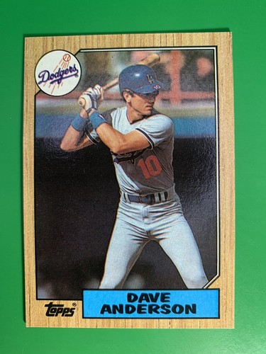 1987 Topps Dave Anderson #73 Los Angeles Dodgers | eBay