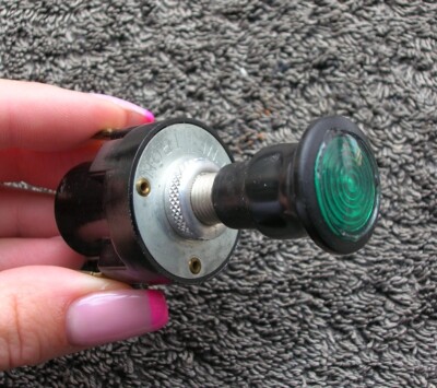 PNEUTRON GREEN FOG LIGHT UP PULL SWITCH DASH PORSCHE 356 911 MB VW ...