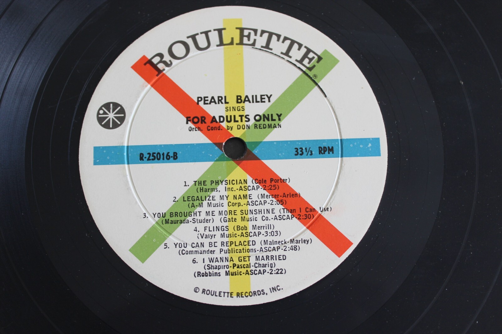 PEARL BAILEY - SINGS FOR ADULTS ONLY - ROULETTE RECORDS - R25016 ...