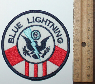 USCG UNITED STATES COAST GUARD Blue Lightning patch Fedral Law ...