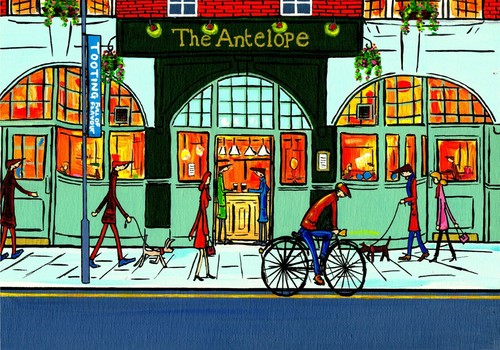 A4 Print of Tooting The Antelope, Original South London Artist Dan ...