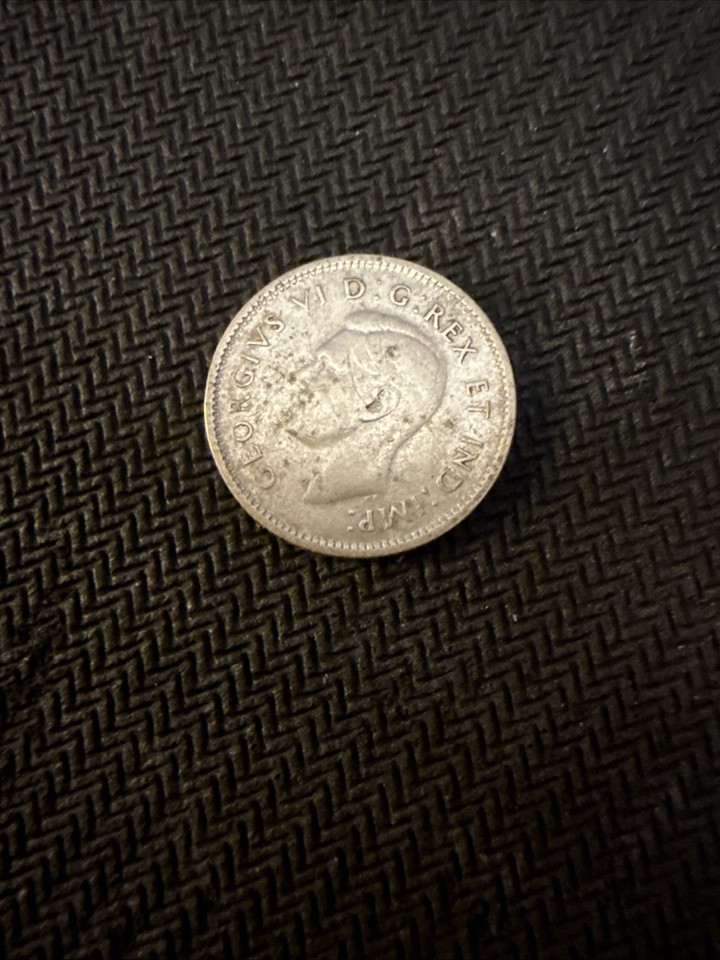 1947 ML CANADA 10¢ CENT MAPLE LEAF KING GEORGE VI .800 SILVER DIME COIN ...