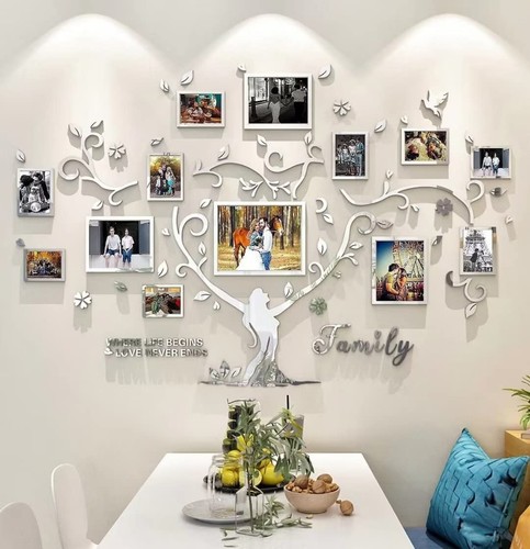 3D Sticker Decal Wall - Family Tree Decor DIY Picture Frames 4 * 6 5 * ...