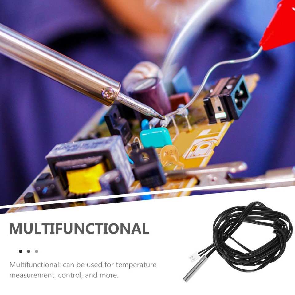 3 Pcs Thermistor Temperature Sensor Waterproof Temp Probe Long Wire ...