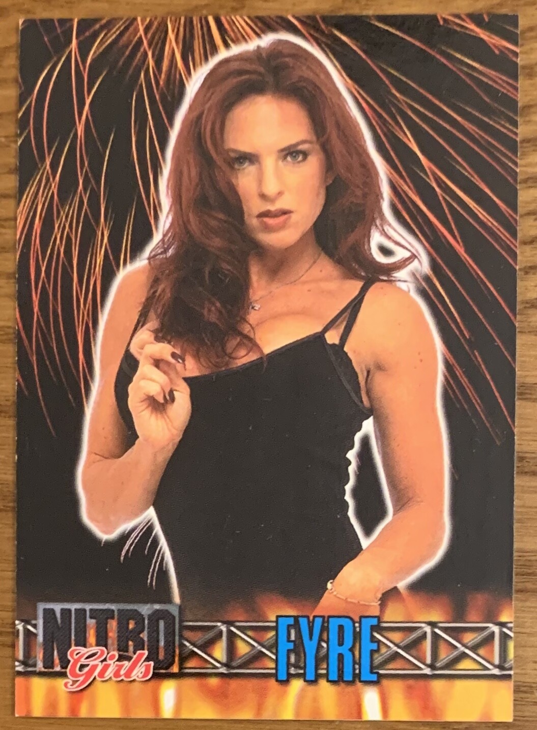 FYRE, WCW "NITRO GIRLS", 1999 TOPPS CARD, EXCELLENT CONDITION ! AWESOME ...