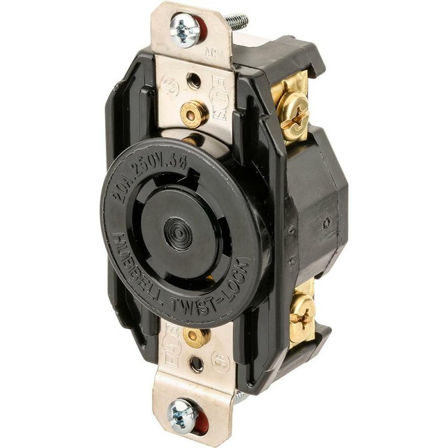 Hubbell T28421 20 Amp 250V NEMA L15 20 3 Phase Twist Lock Receptacle EBay hubbell-t28421-20-amp-250v-nema-l15-20-3-phase-twist-lock-receptacle-ebay
