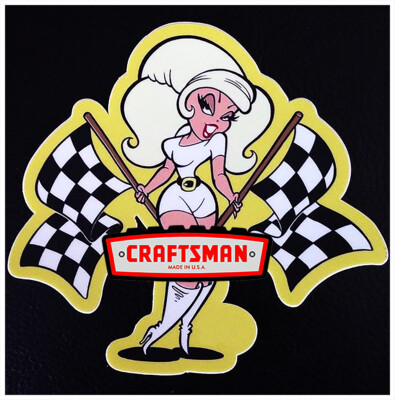 2-PACK RAT ROD HOT ROD VINTAGE RACING STICKER RAT FINK CRAFTSMAN TOOLS ...