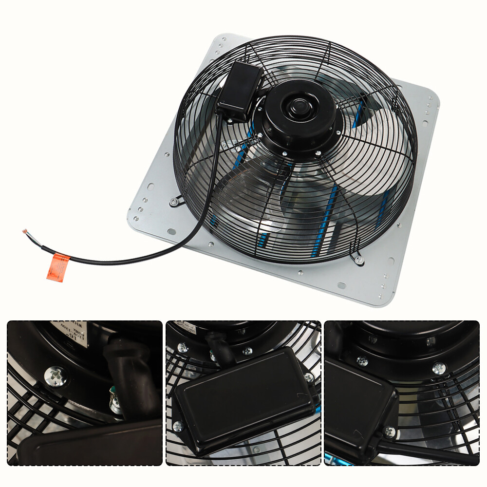 16 Inch Shutter Exhaust Fan Aluminum High Speed 1200CFM Wall Mounted | eBay