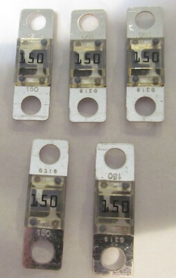 5-PACK 150A 150-AMP 32V Strip Fuse Link SF30 Auto/Marine Blue Sea MIDI ...