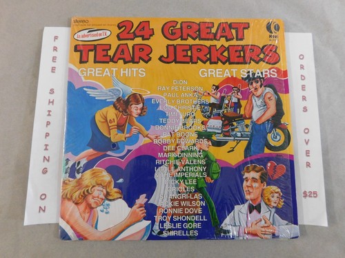 VA K-TEL 24 GREAT TEAR JERKERS LP DION SHIRELLES RITCHIE VALENS MARK ...