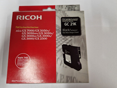 RICOH GC21 K Black Cartridge for RICOH Aficio GX7000/GX3050SFN/GX5050N ...