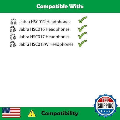 ACCOUTA Prime Replacement Earpads Cushions Compatible with Jabra HSC012 ...
