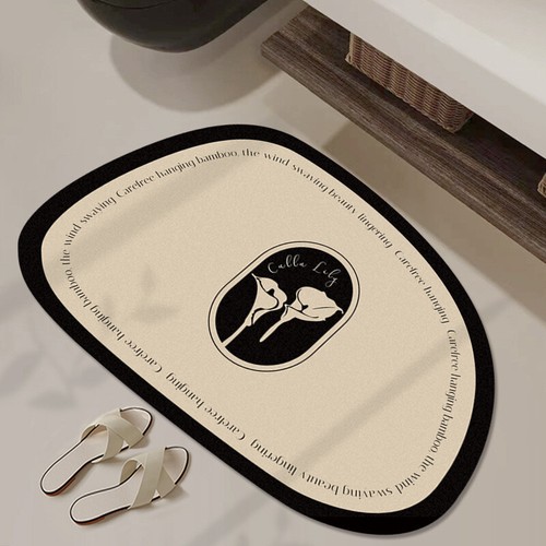 Custom Modern Luxury Soft Non-Slip Diatomite Diatom Mud Floor Mat Floor ...