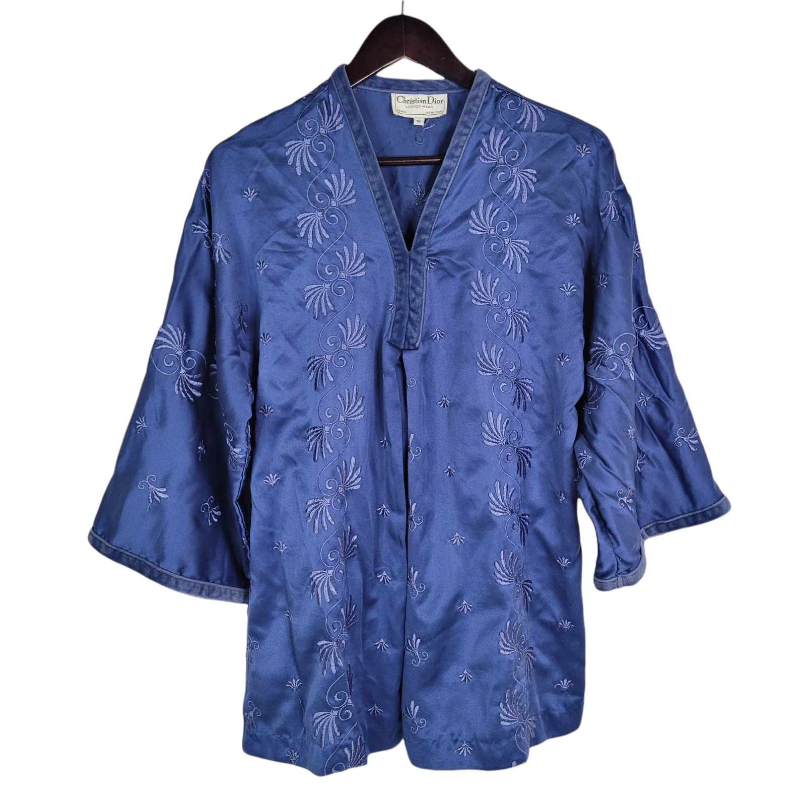 Vintage Christian Dior Lounge Wear Womens Top Small B… - Gem