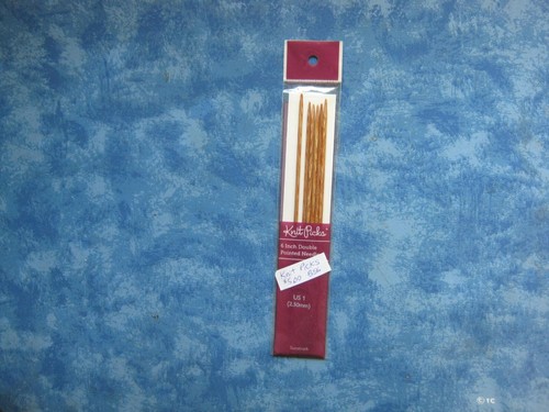 KNIT PICKS DOUBLE POINT BAMBOO 6" KNITTING NEEDLES SIZE 1 NIP G | eBay