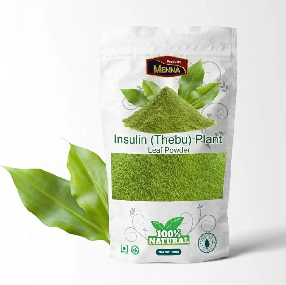 Organic Insulin Plant Leaf Powder (Costus Igneus) Best For Diabetic ...