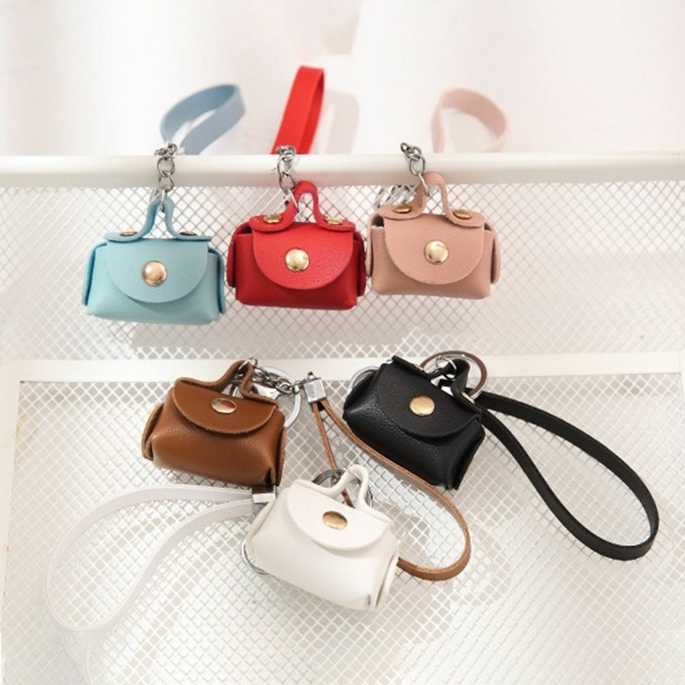 Mini Bag Keychain Creative Keyring Headphone Bag Women Car Purse ...