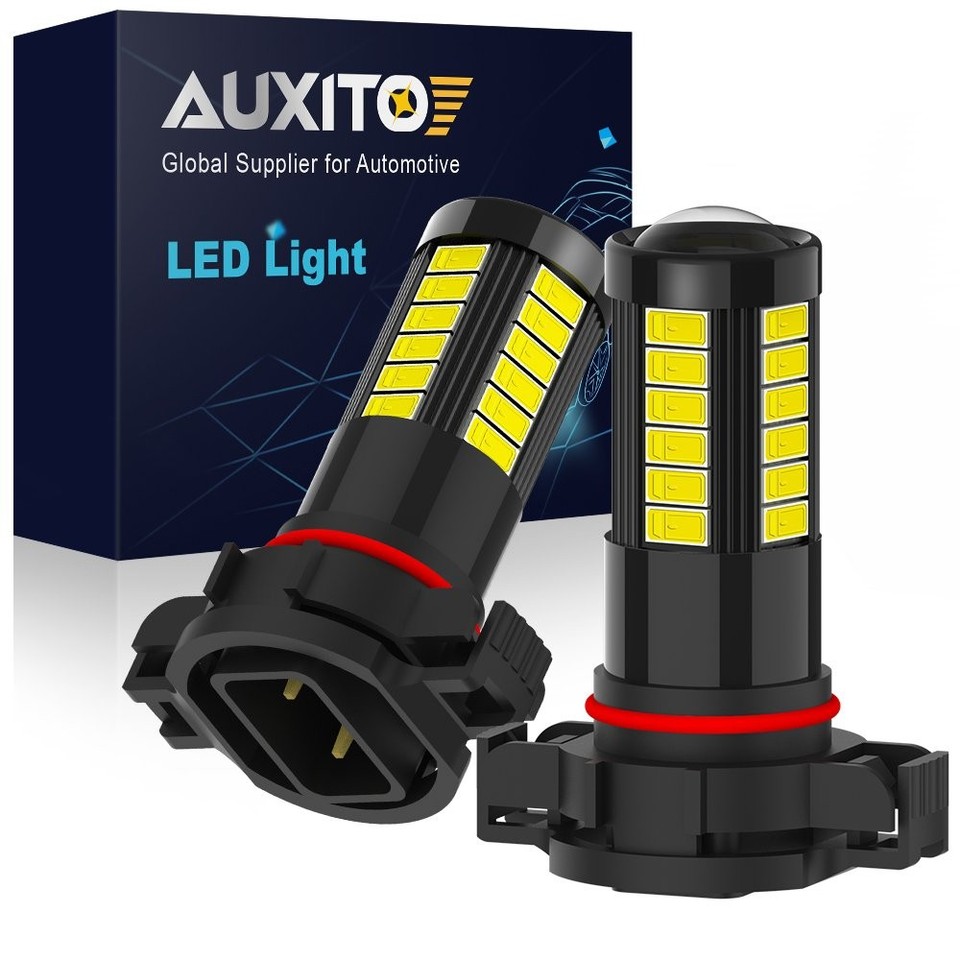 AUXITO 5202 H16 LED Fog Light 6000K Bulbs Xenon 2000LM White 66W High ...