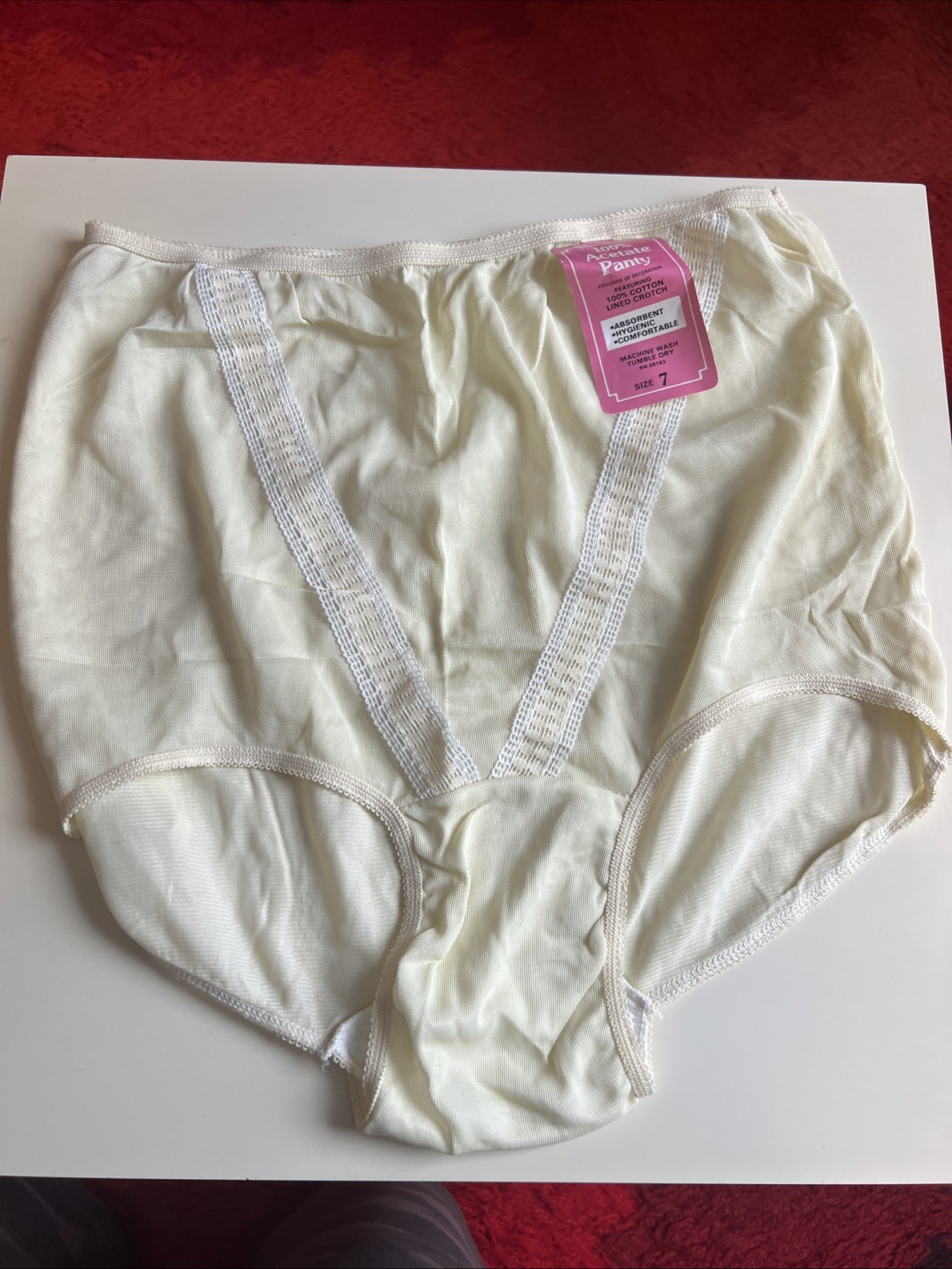 Vintage Panties Shimmer Acetate Briefs Mushroom Gusse… - Gem