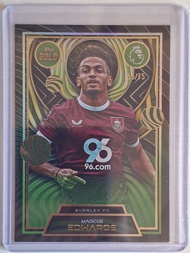 Marcus Edwards Topps Gold Base Card 55/75 Burnley | eBay UK