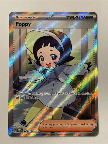 Pokémon TCG - Poppy #220/197 - Scarlet & Violet: Obsidian Flames - NM ...