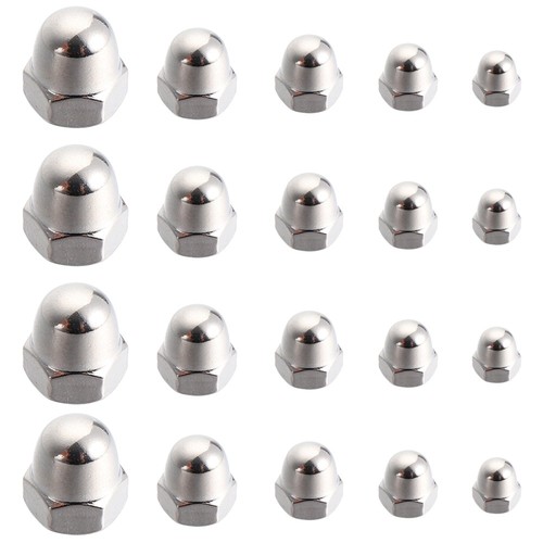 50 Pcs Anti-loose Locking Cover Nut Marine Stainless Steel Locknut ...