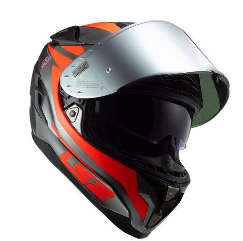LS2 Challenger GT EVO Helmet Cannon-Gloss Jeans/Fluo Orange 327-117 | eBay