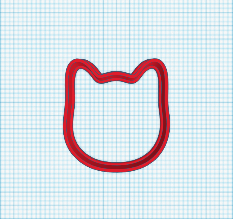 Cat Head Cookie Cutter, Perfect For A Cat Lover, Food Safe PLA, 3D ...