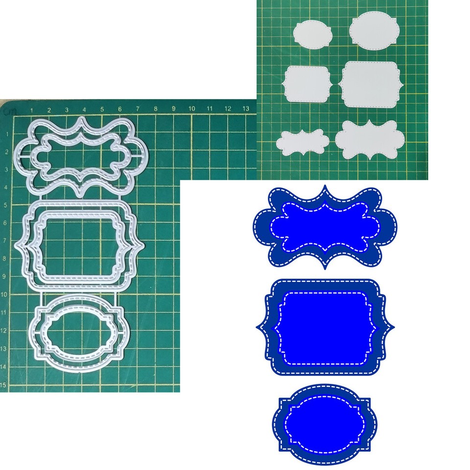 label banner Tag Metal Cutting Dies Stencils DIY Scrapbooking Embossing ...