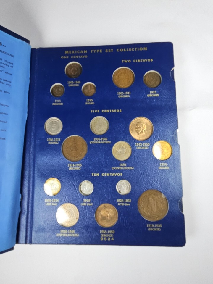 Whitman Mexico Type Set Album 1905- - Almost Complete. Includes ...
