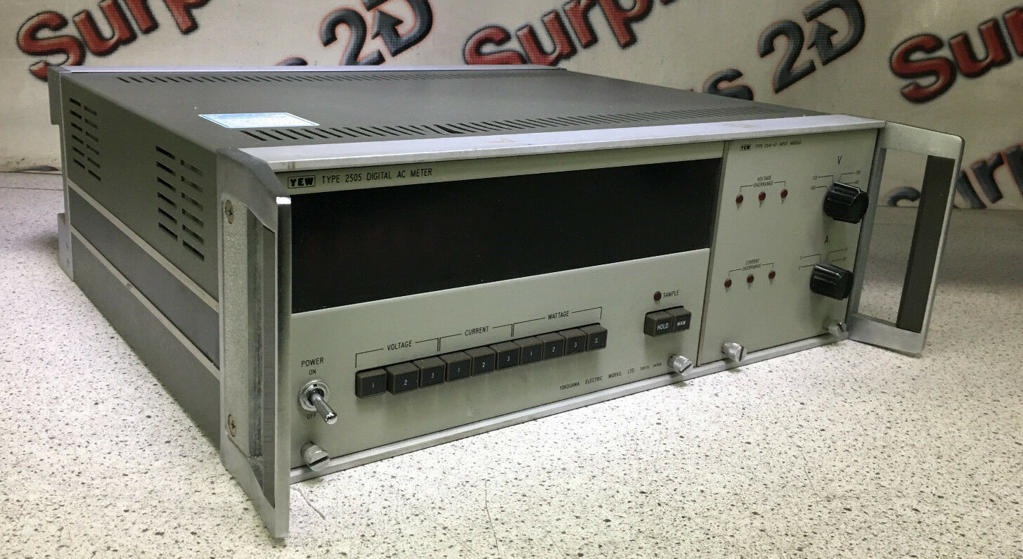 Yokogawa Yew 2505 Digital AC Meter w/ 2514-47 3 Phase Input Module | eBay