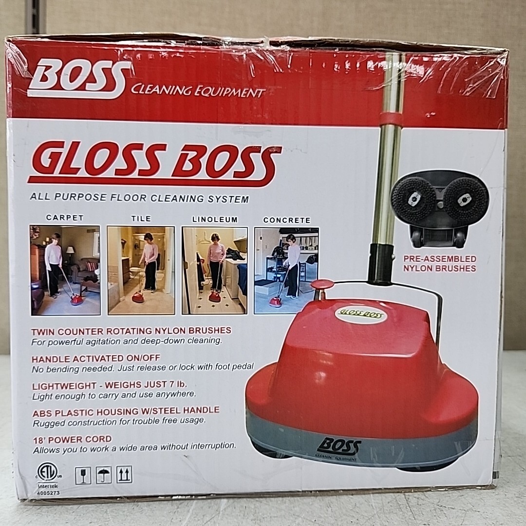 Boss Cleaning Equipment Gloss Boss Mini Floor Scrubber and Polisher ...