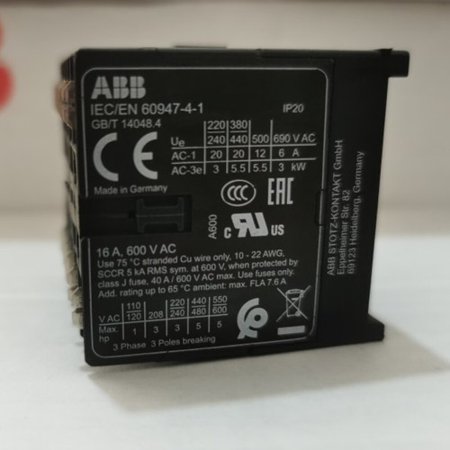 ABB Contactor IEC/EN 60947-4-1 Wide foot 24V | eBay