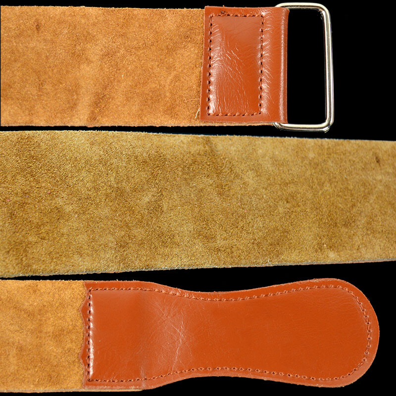Leather Sharpening Straight Shaving Barber Strap Shave Strop Real Razor ...
