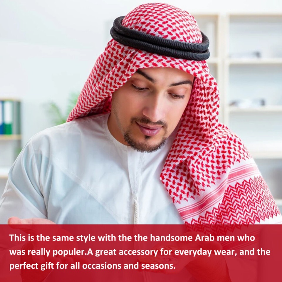 Men Headdress Saudi Muslim Turban Accessory Hair Islamic Boys | eBay