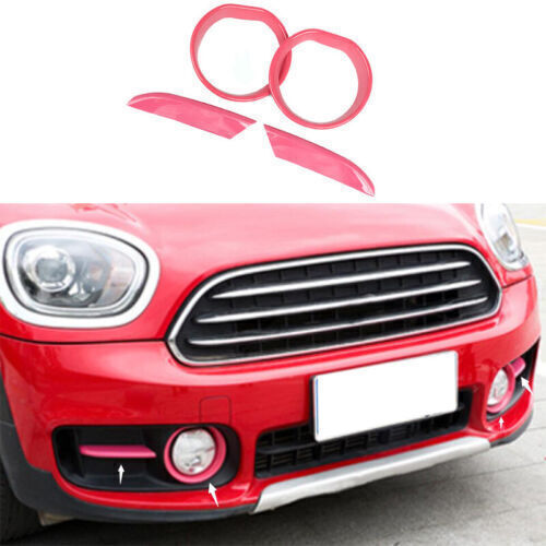 For Mini Cooper Countryman F60 ABS Pink Exterior Front Fog Light Frame ...