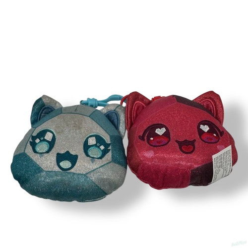 X2 Aphmau MeeMeow Mystery Clip On Plush Litter 4 Celestial Diamond Cat ...