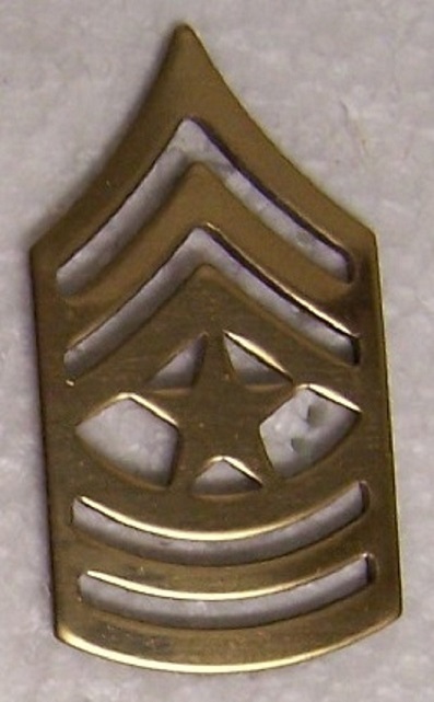 Hat Pin Military U S Army Rank Insignia Sergeant Major E-9 NEW Lapel ...