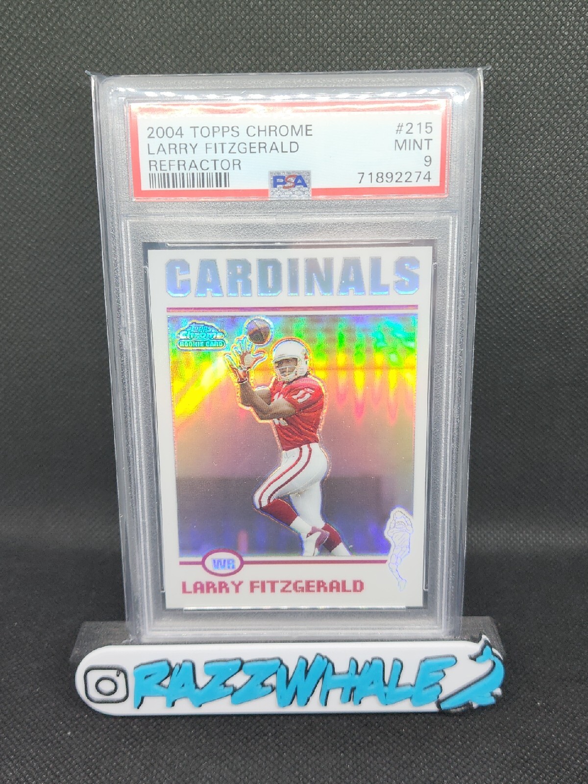 2004+Topps+Chrome+-+Refractor+%23215+Larry+Fitzgerald+%28RC%29 for sale ...