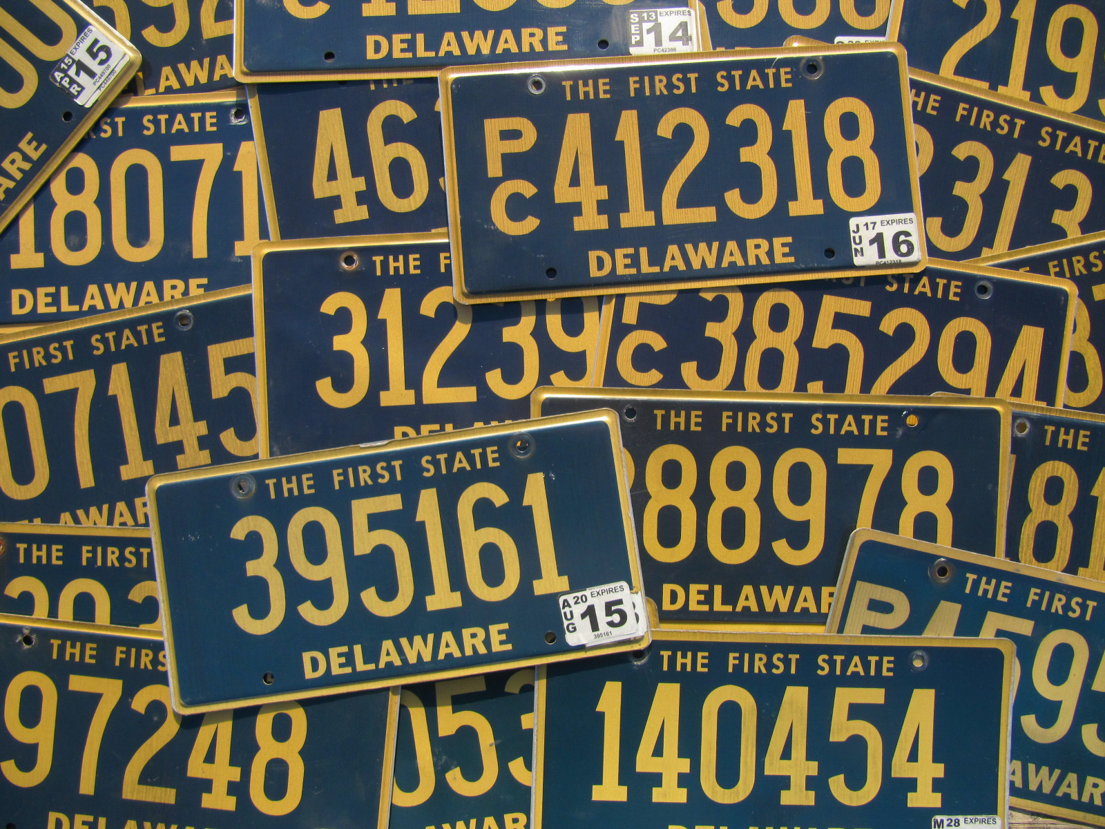 Delaware State License Plate